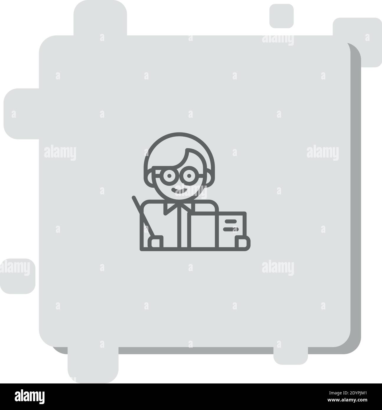 teacher vector icon modern simple vector illustration Stock Vector ...