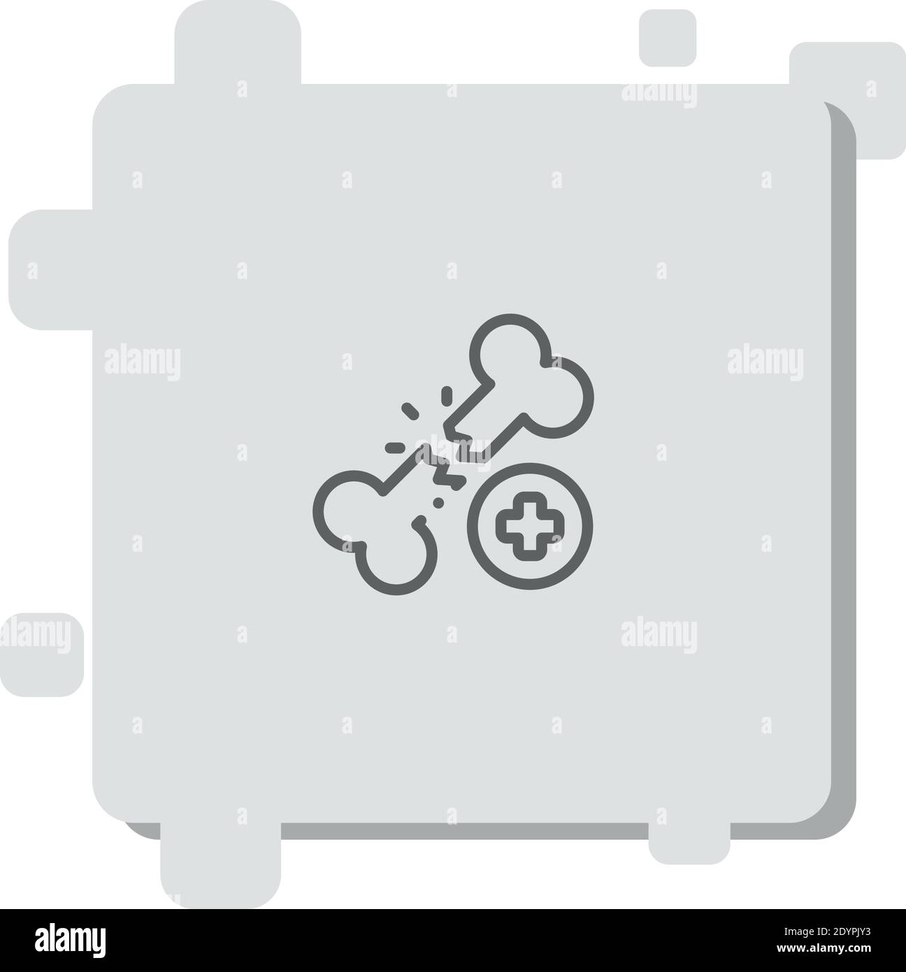 broken bone vector icon modern simple vector illustration Stock Vector ...