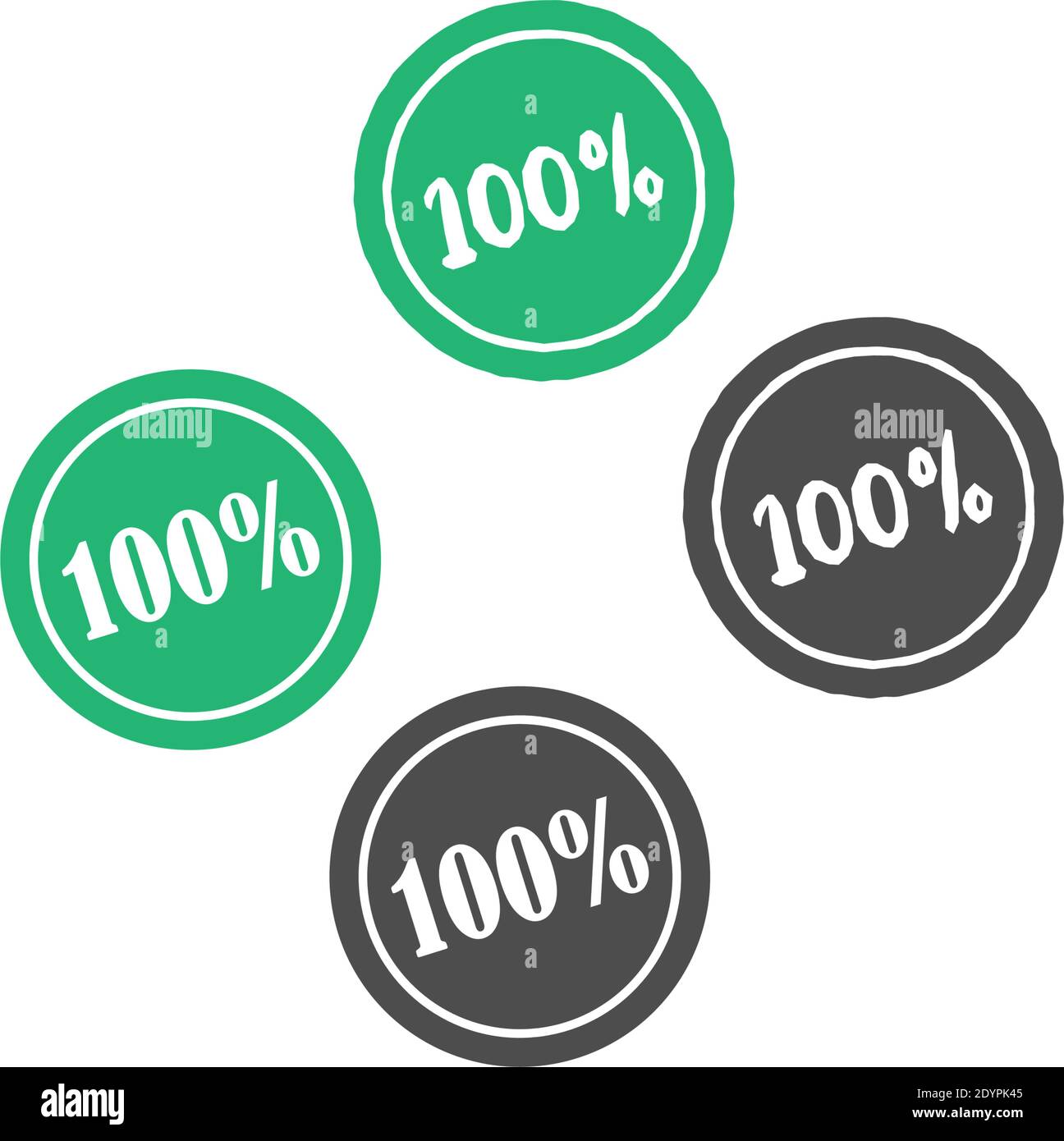 100 % icon, natural, vegan, organic, anniversary,label design ...