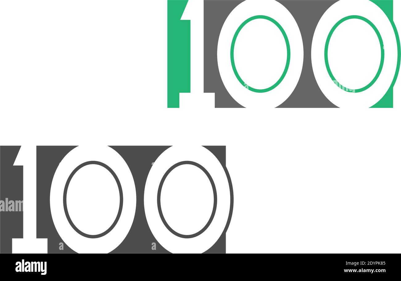 100 years sticker Stock Vector Images - Alamy