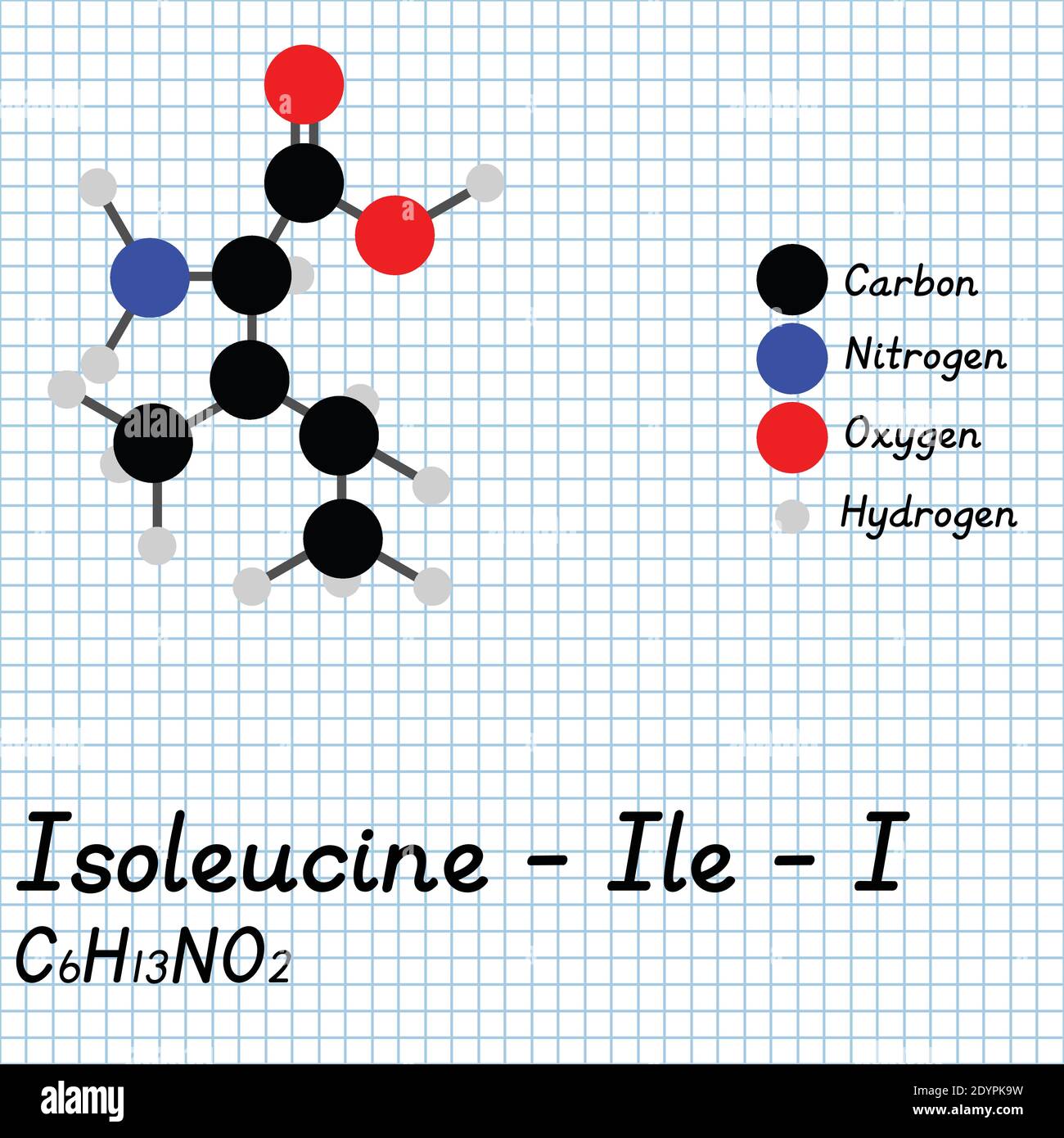 Isoleucine Amino Acid Structure