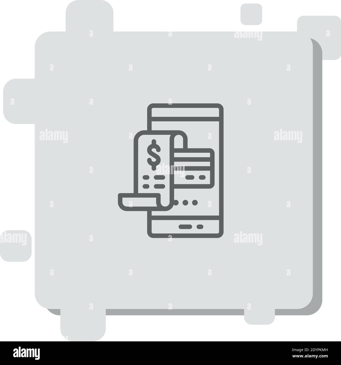 mobile payment vector icon modern simple vector illustration Stock ...