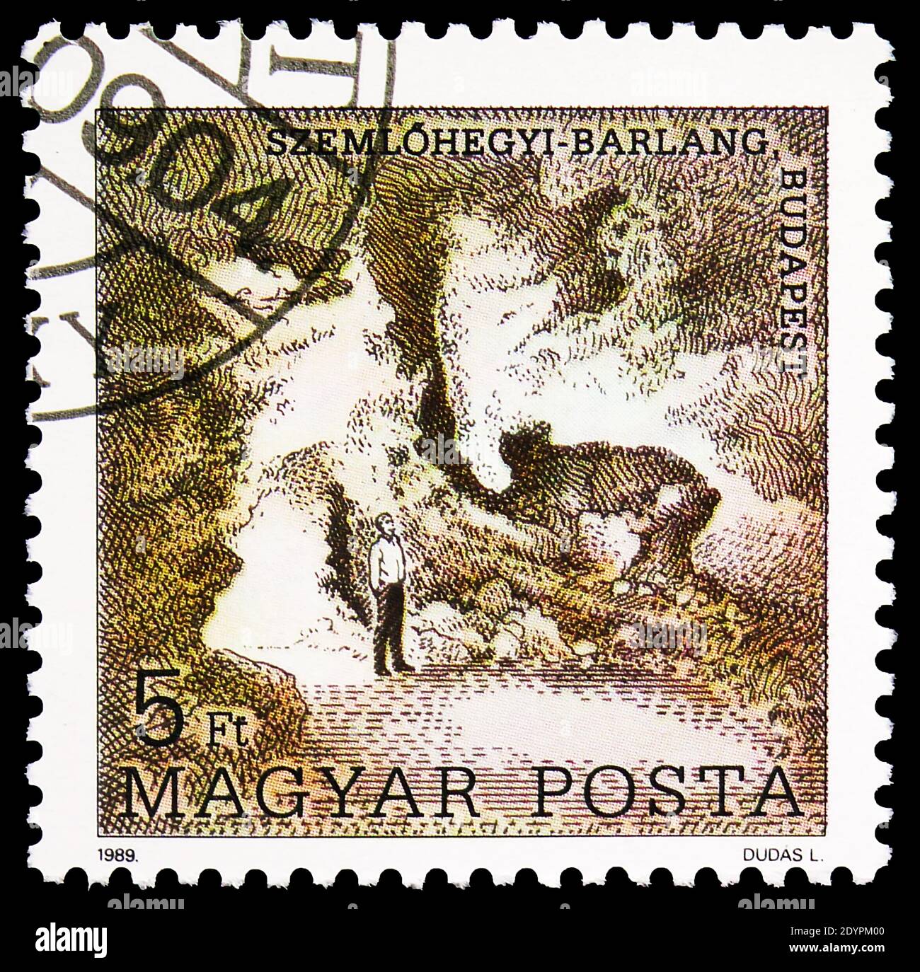 MOSCOW, RUSSIA - AUGUST 19, 2019: Postage stamp printed in Hungary ...