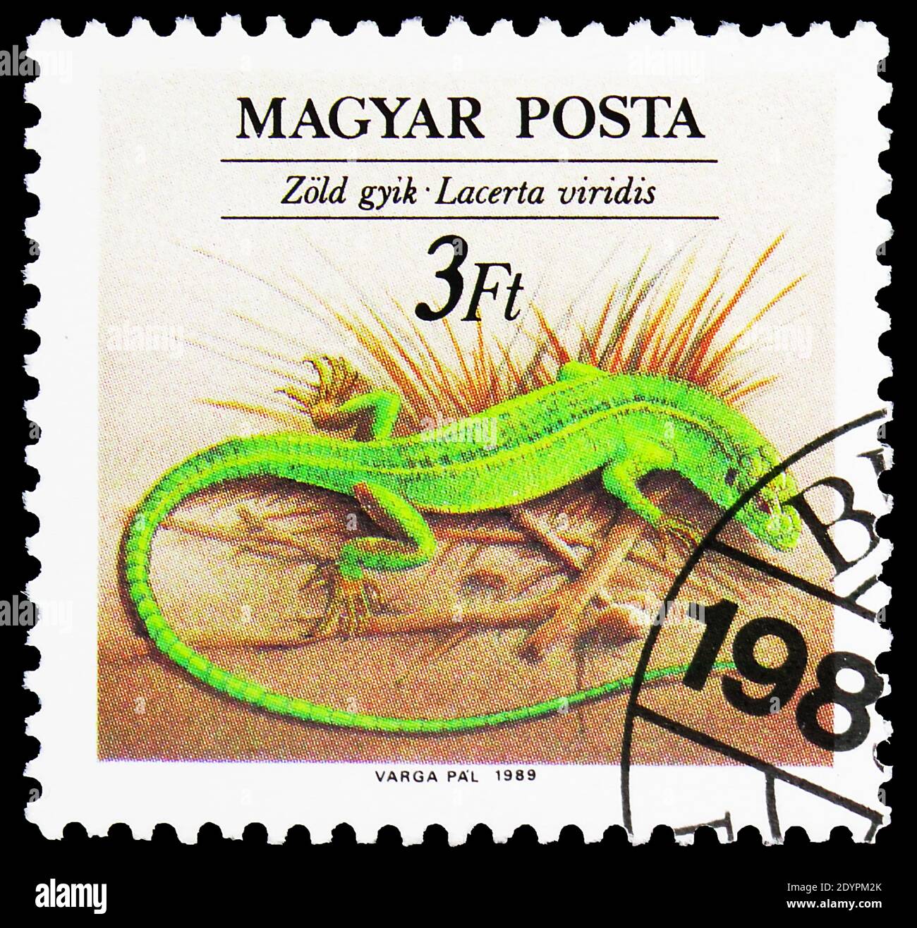 MOSCOW, RUSSIA - AUGUST 19, 2019: Postage stamp printed in Hungary ...