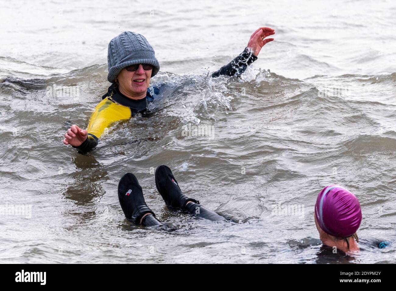 Wild swimming sea winter hi-res stock photography and images - Alamy