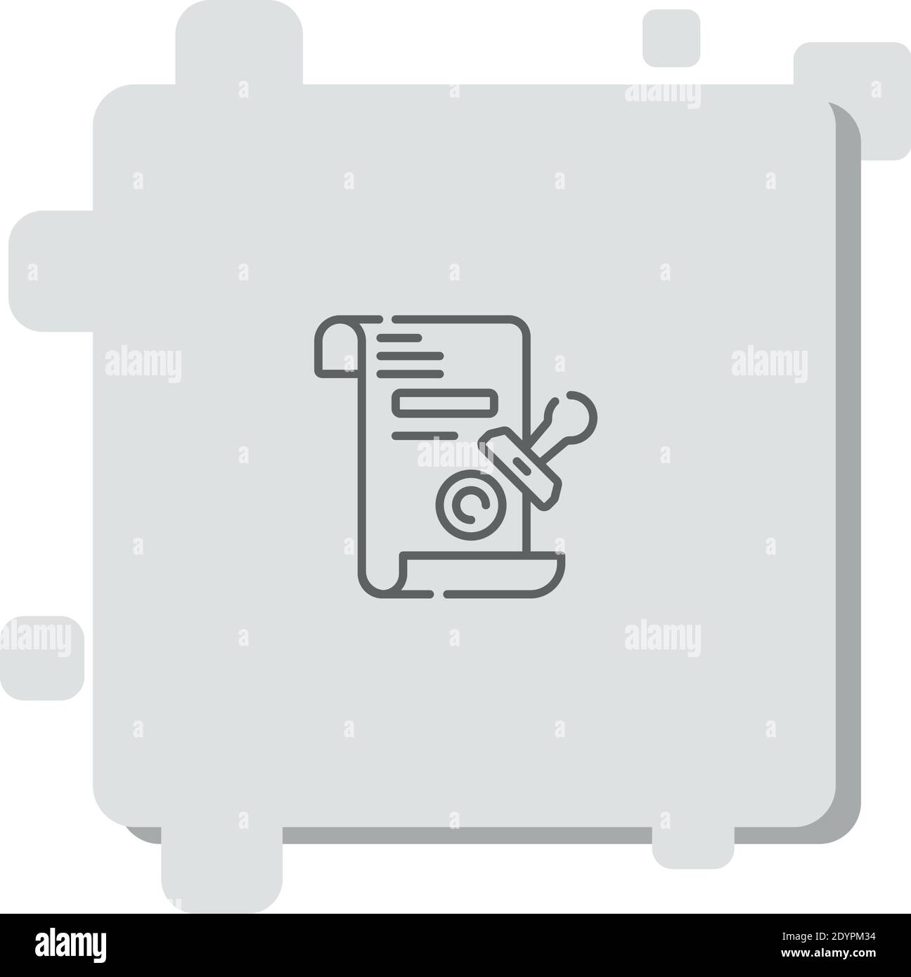 stamp vector icon modern simple vector illustration Stock Vector Image ...