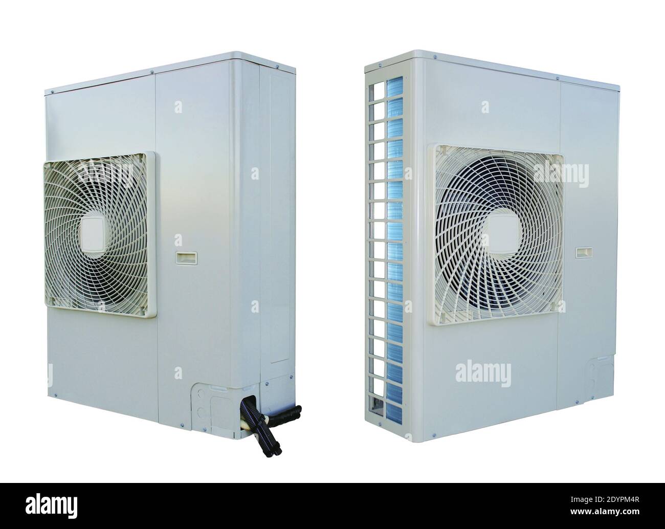 Heat pump on a white background Stock Photo - Alamy
