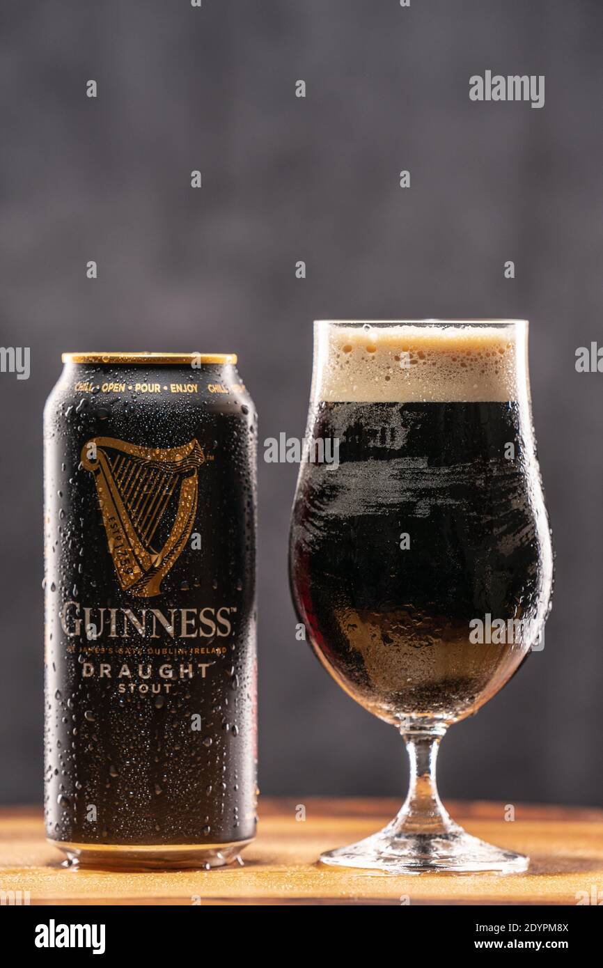 Guinness is a dark Irish dry stout that originated in the brewery of ...
