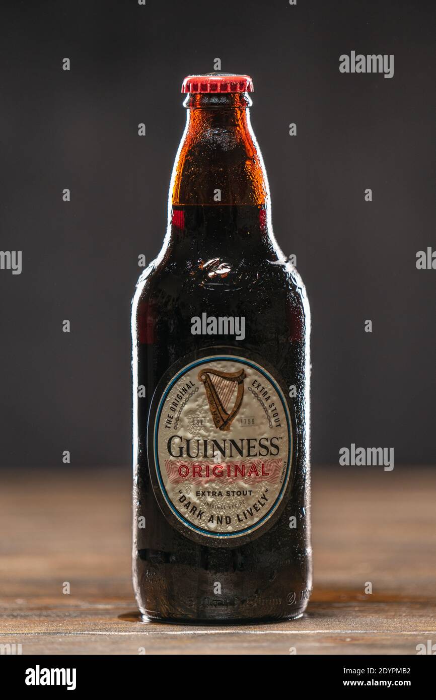 Guinness is a dark Irish dry stout that originated in the brewery of ...