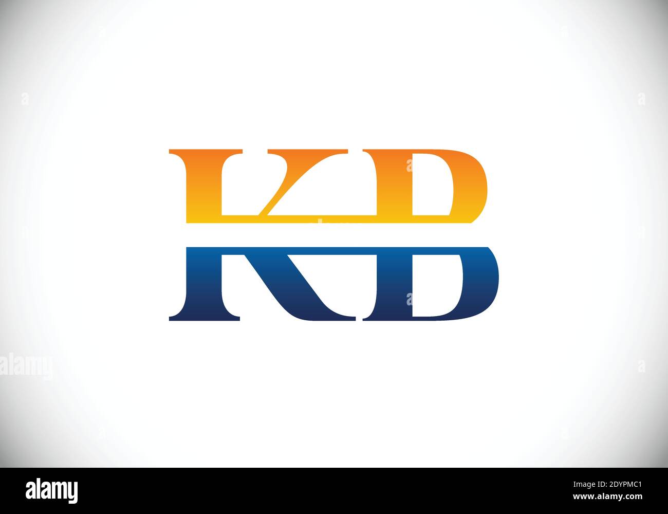 Initial Monogram Letter K B Logo Design Vector Template. K B Letter ...
