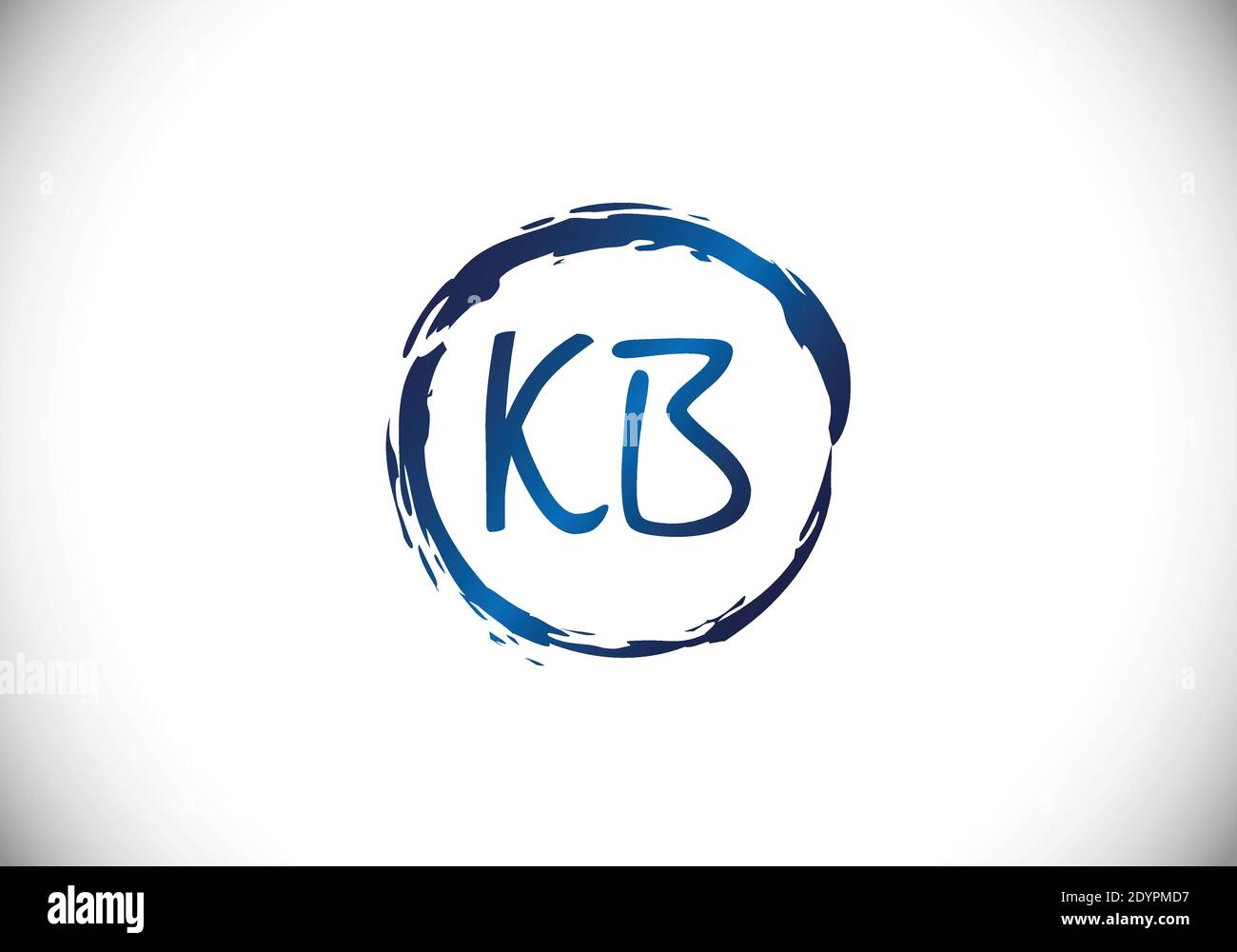 Initial Monogram Letter K B Logo Design Vector Template. K B Letter ...