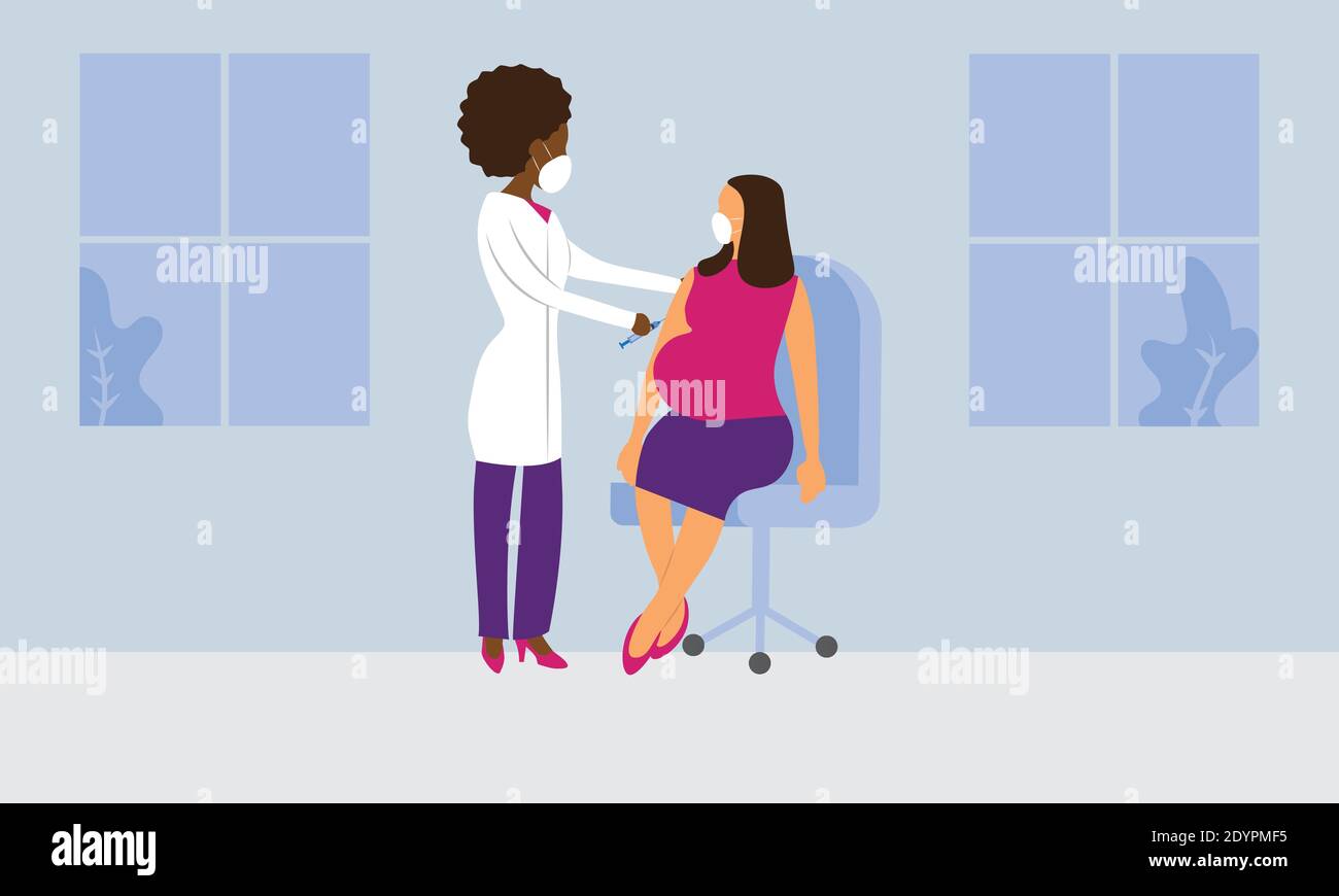 American pregnant Stock Vector Images - Alamy