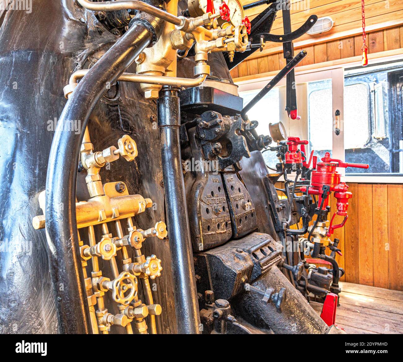 Samara, Russia - April 29, 2017: Retro steam locomotive boiler with ...