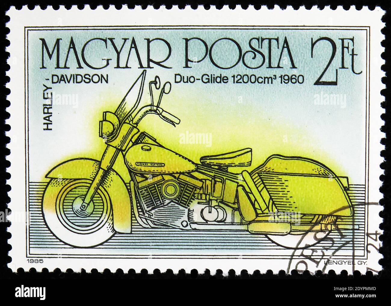 MOSCOW, RUSSIA - AUGUST 19, 2019: Postage stamp printed in Hungary ...