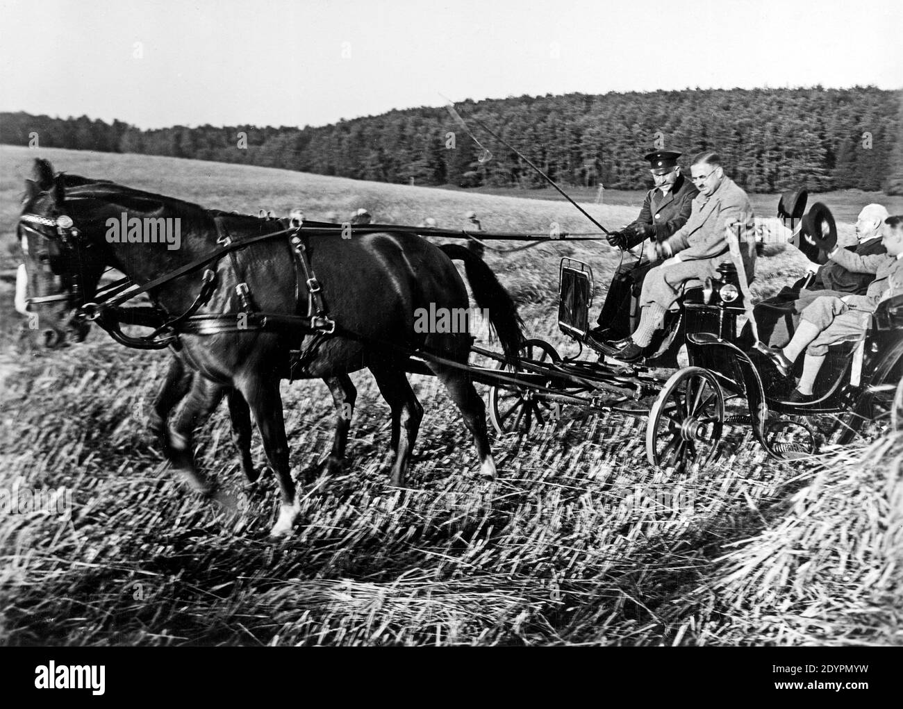 Paul von Hindenburg inspecting his estate, about 1930, Neudeck, Germany ...