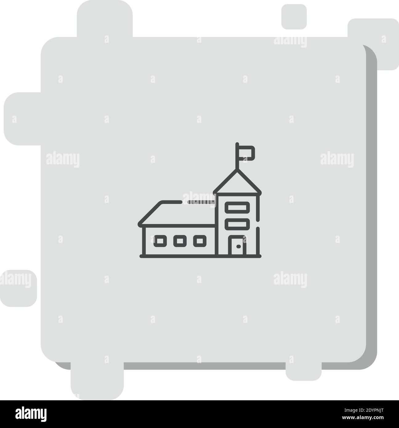 school vector icon modern simple vector illustration Stock Vector Image ...