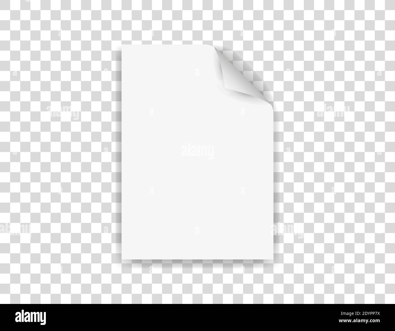 Paper with a curled edge. Vector illustration Stock Vector Image & Art ...