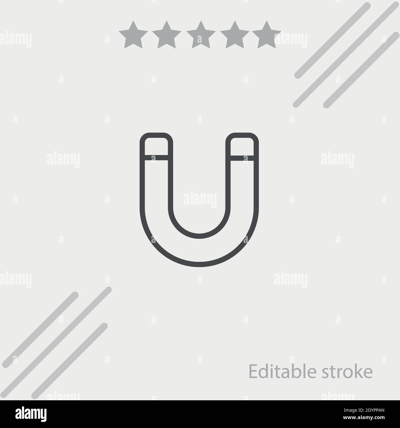 u shaped magnet vector icon modern simple vector illustration Stock ...