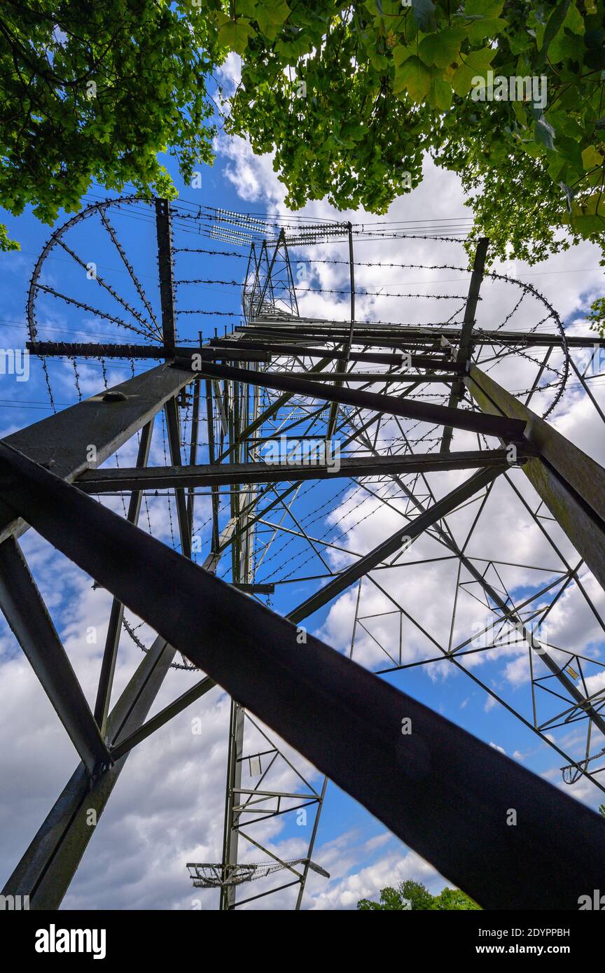 Electricity Pylon ZQ37, Salford, Manchester Stock Photo - Alamy