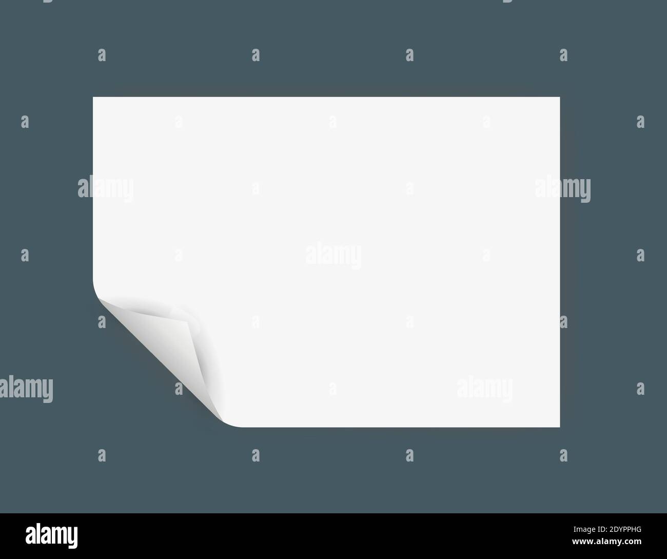 Paper with a curled edge. Vector illustration Stock Vector Image & Art ...