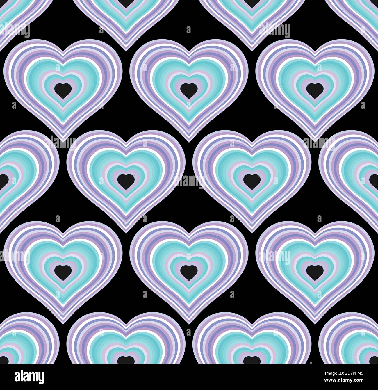 Striped blue hearts seamless texture or background Stock Vector Image ...
