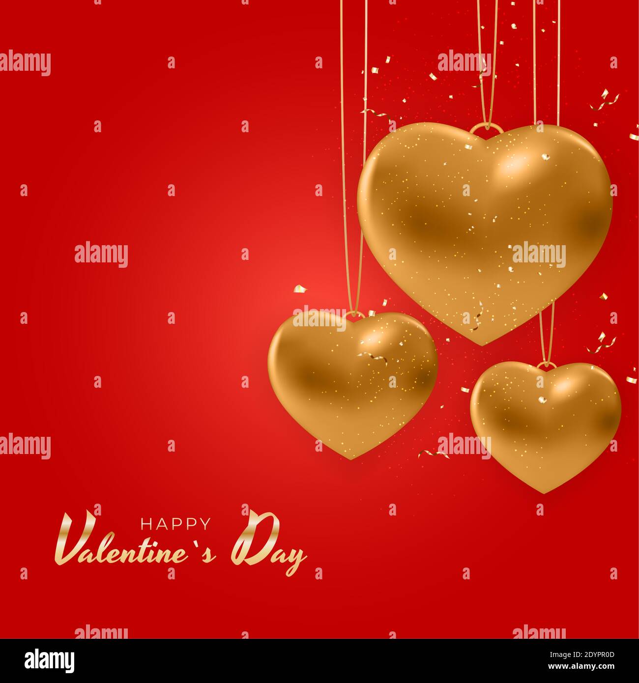 Valentine's Day Background Design with Heart. Template for advertising ...