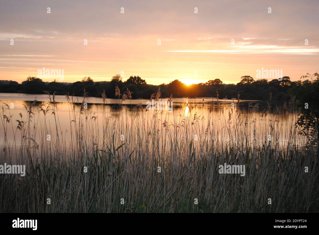 Lake Sunset UK Stock Photo - Alamy