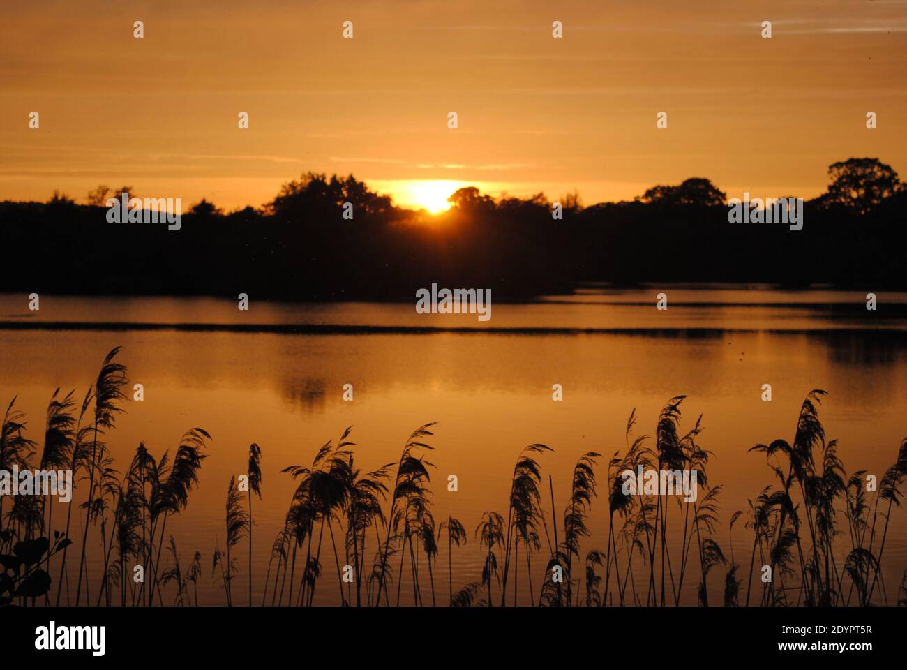 Lake Sunset UK Stock Photo - Alamy