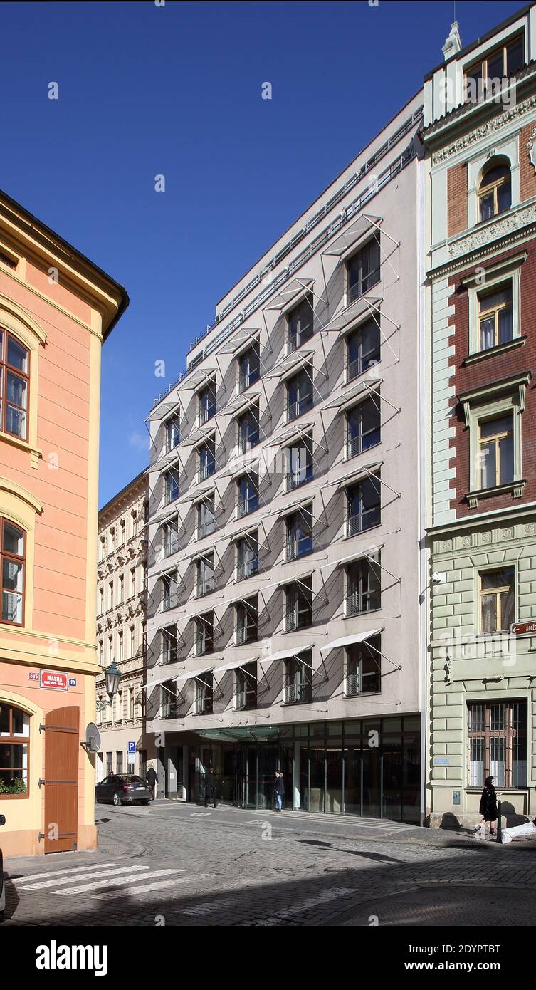 hotel Josef , budova , centrum Prahy Stock Photo - Alamy