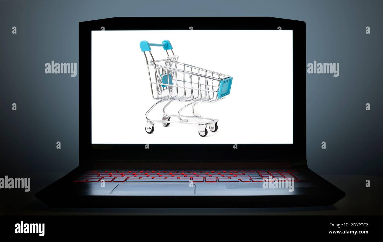 Computer screen concept online shopping hi-res stock photography and ...
