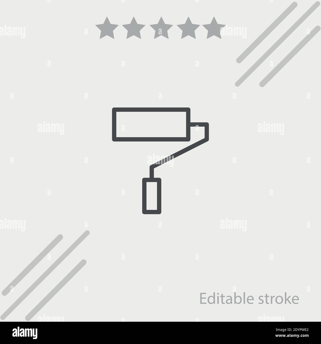 paint roller vector icon modern simple vector illustration Stock Vector ...