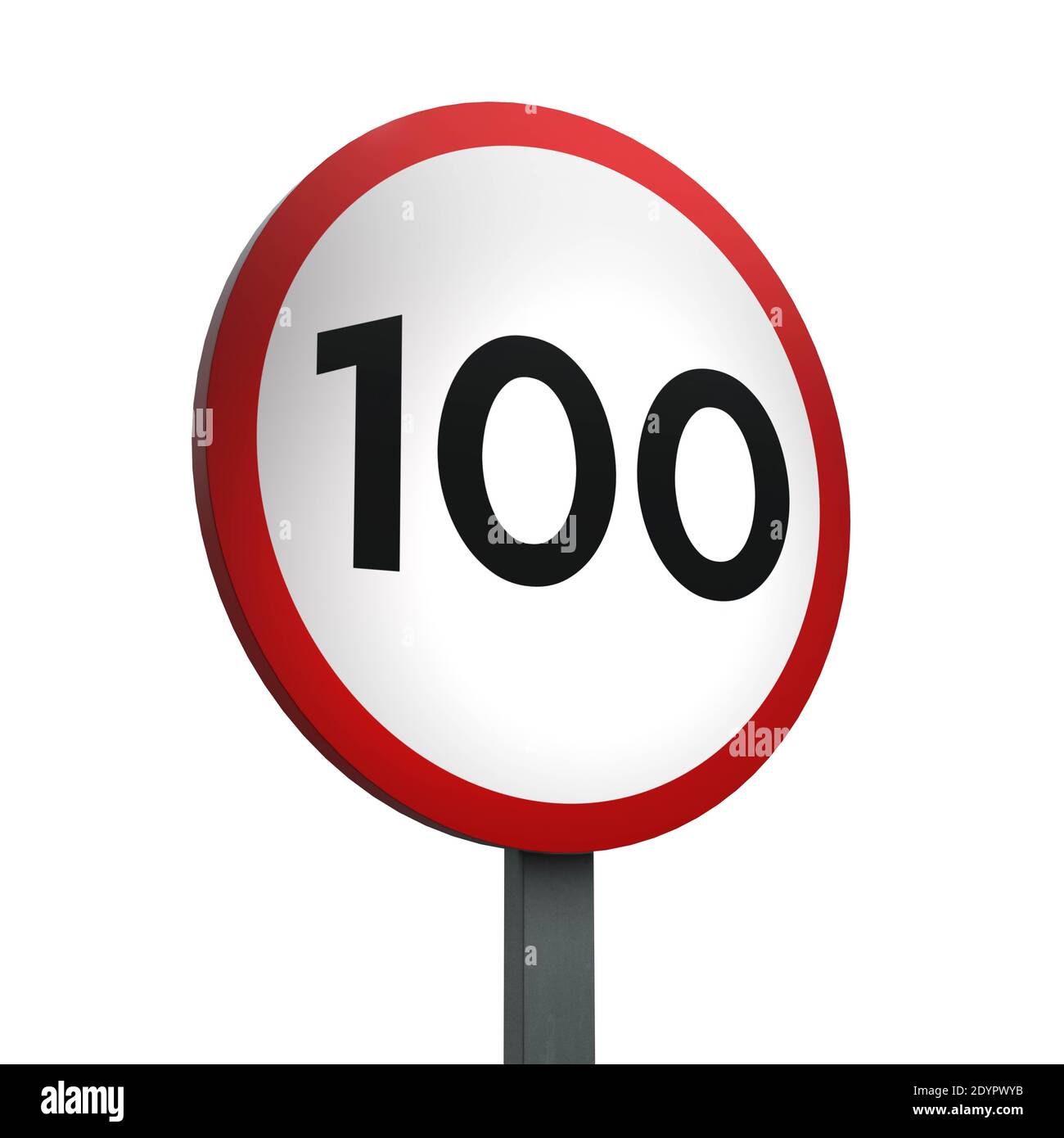 100 speed sign hi-res stock photography and images - Alamy