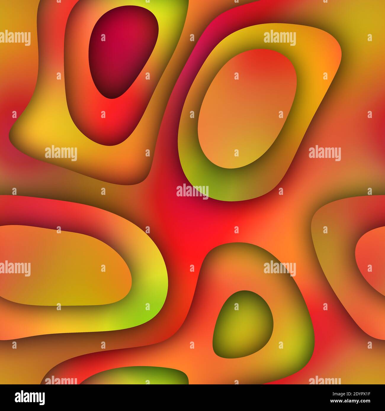 Seamless floating curved cut out paper vivid color Stock Photo - Alamy