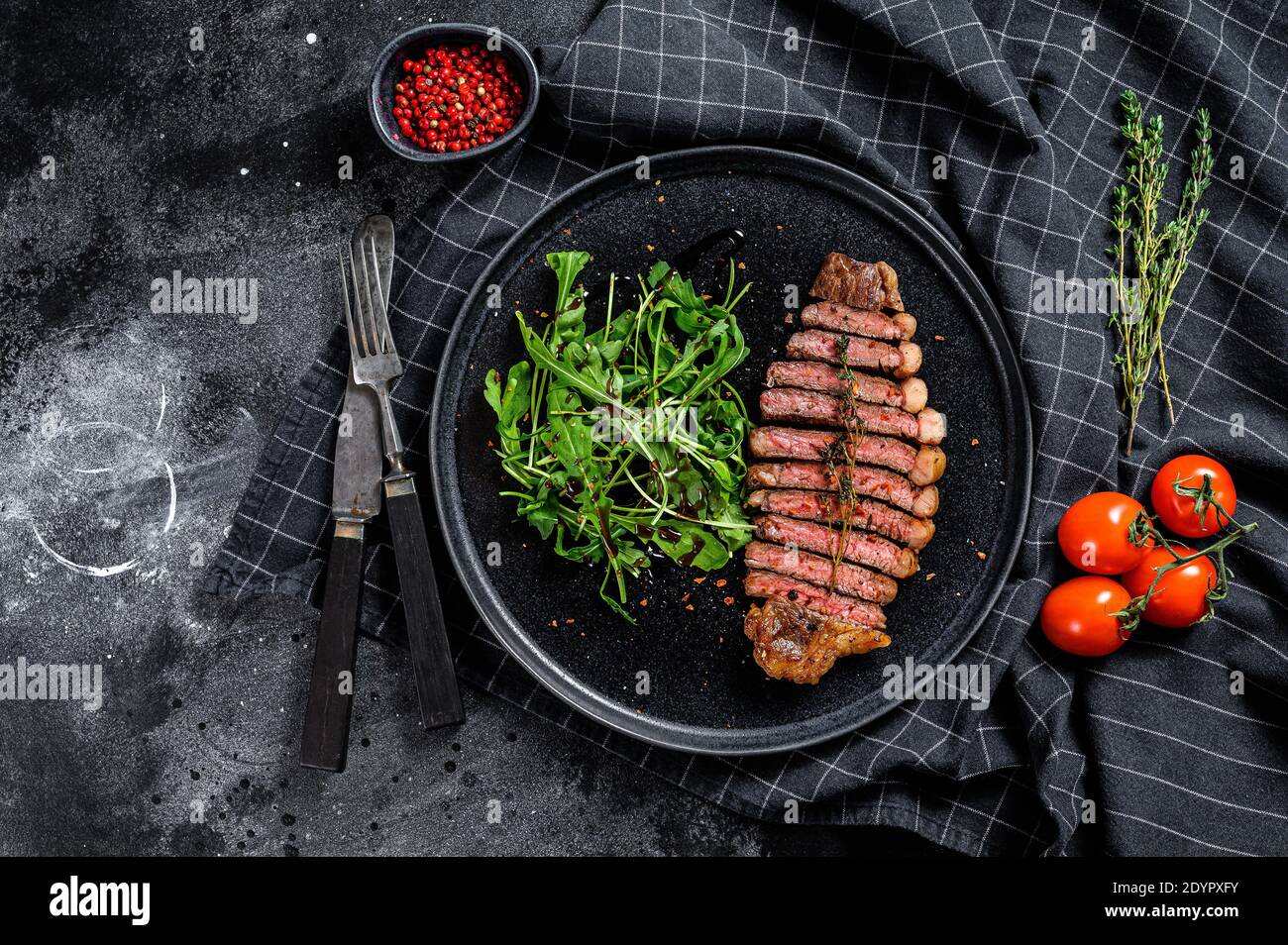 Sliced sirloin steak marbled hi-res stock photography and images - Alamy