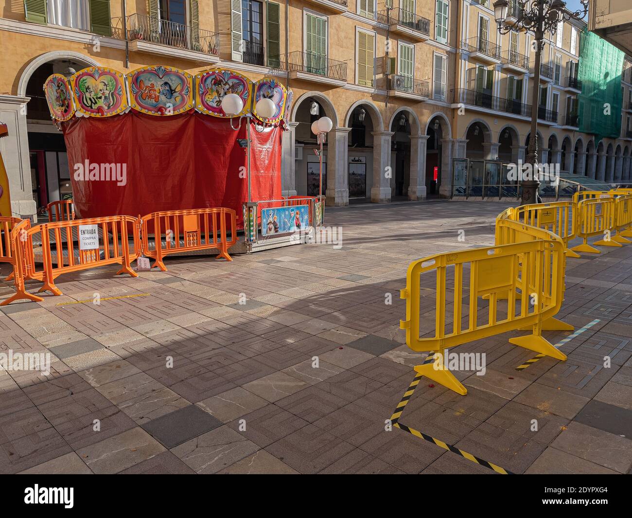 Palma de Mallorca, Balearic Islands Spain - December 21, 2020: Plaza ...