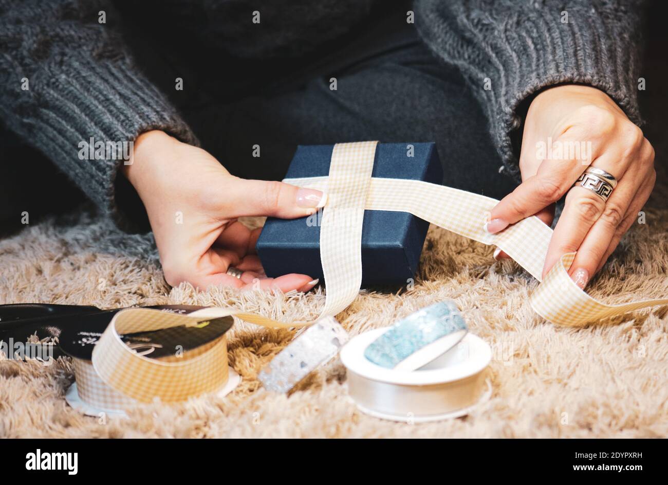 Ribbon person hi-res stock photography and images - Alamy