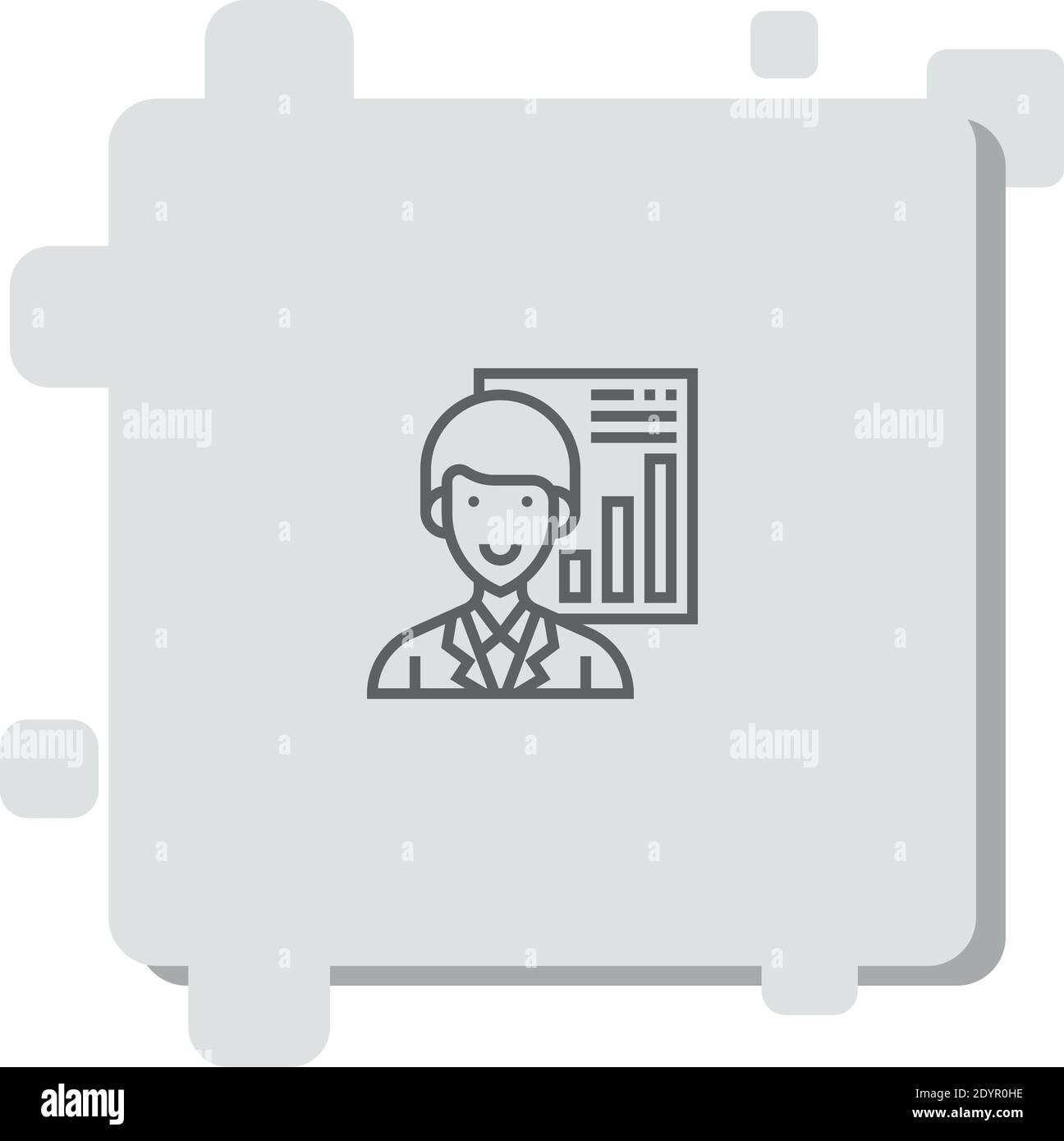 analyst vector icon modern simple vector illustration Stock Vector ...