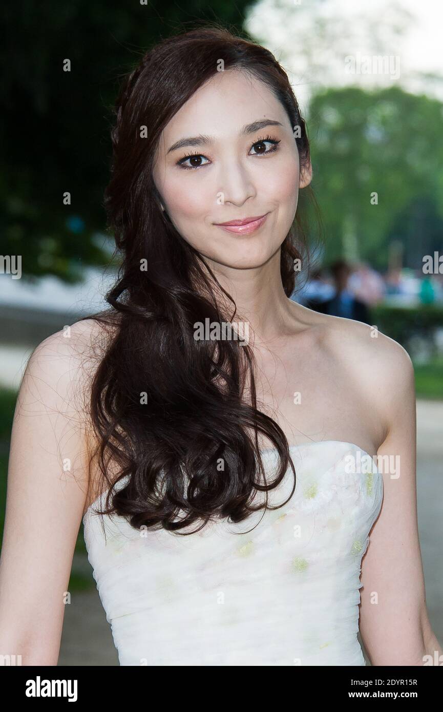 Pace Wu arriving for the Giambattista Valli Fall-Winter 2013/2014 Haute ...