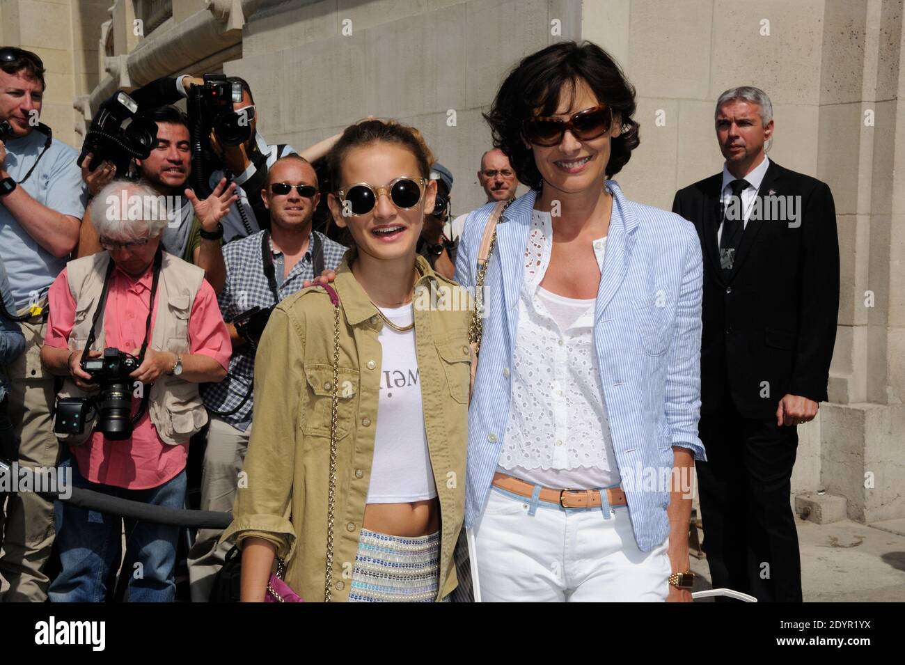 Ines de La Fressange with her daughter Violette at Chanel Autumn-Winter ...