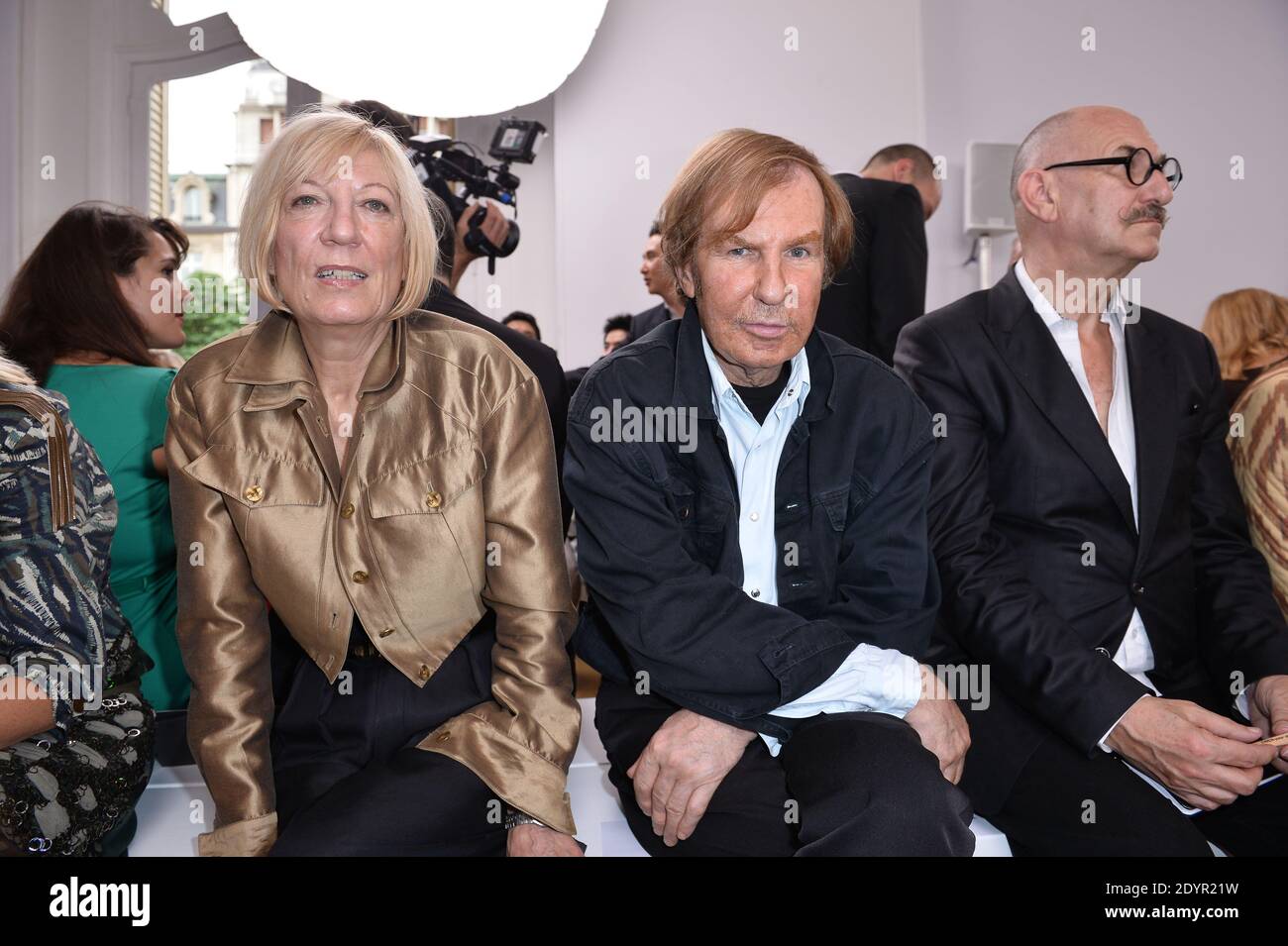 Claude et Jacqueline Montana attend the Julien Fournie Haute Couture ...