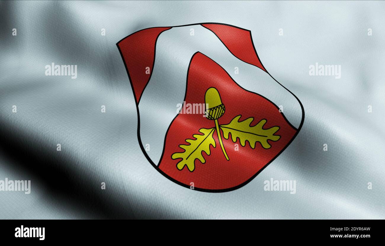3D Illustration of a waving Denmark city flag of Odder Stock Photo - Alamy