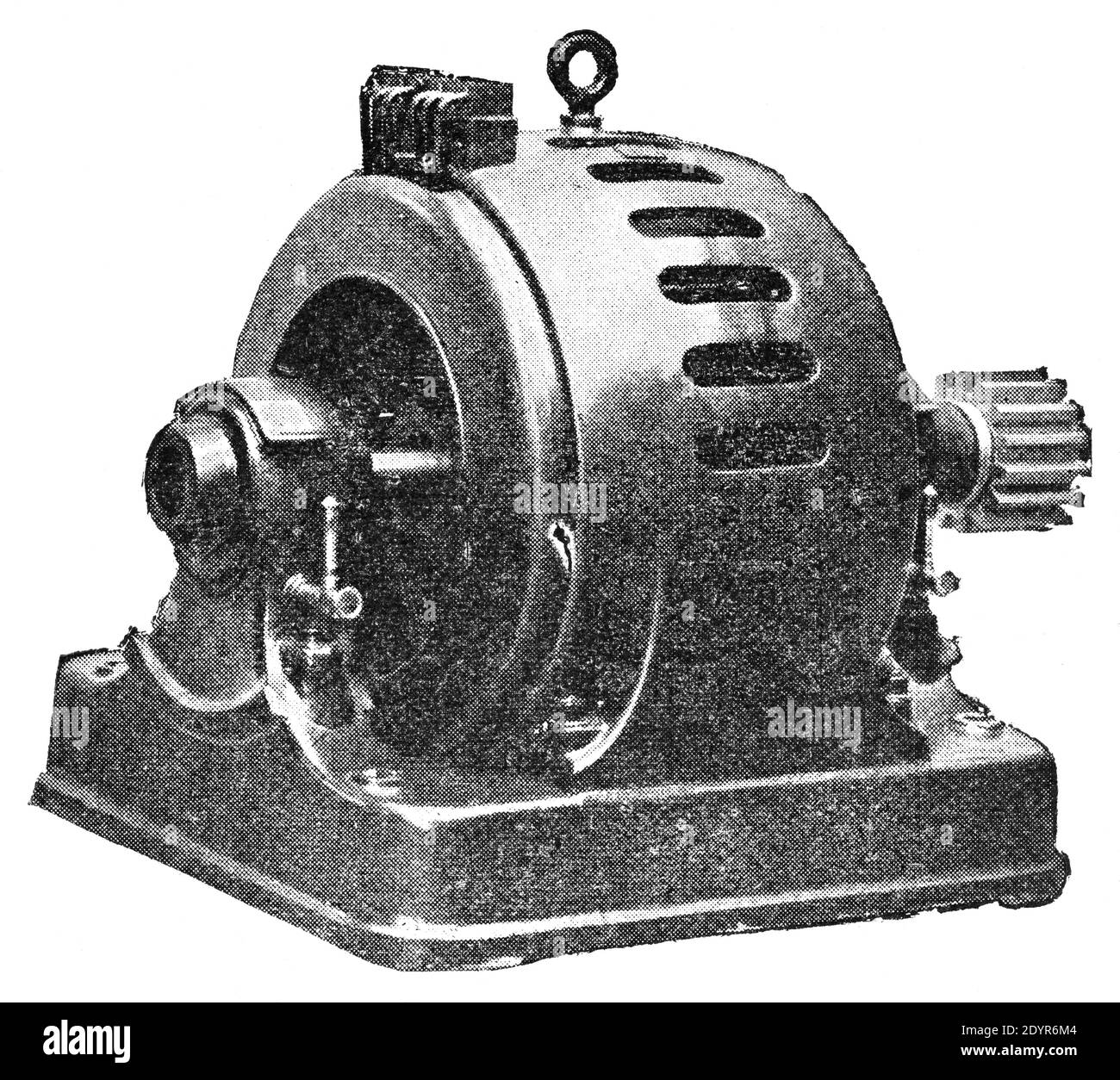 Industrial transformer. Illustration of the 19th century. Germany ...