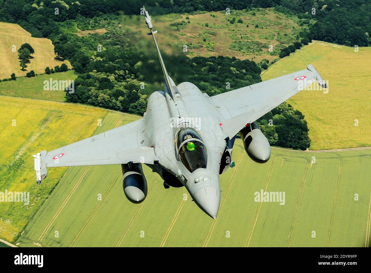 Picture taken on board a Boeing KC 135 refueling aircraft of French ...