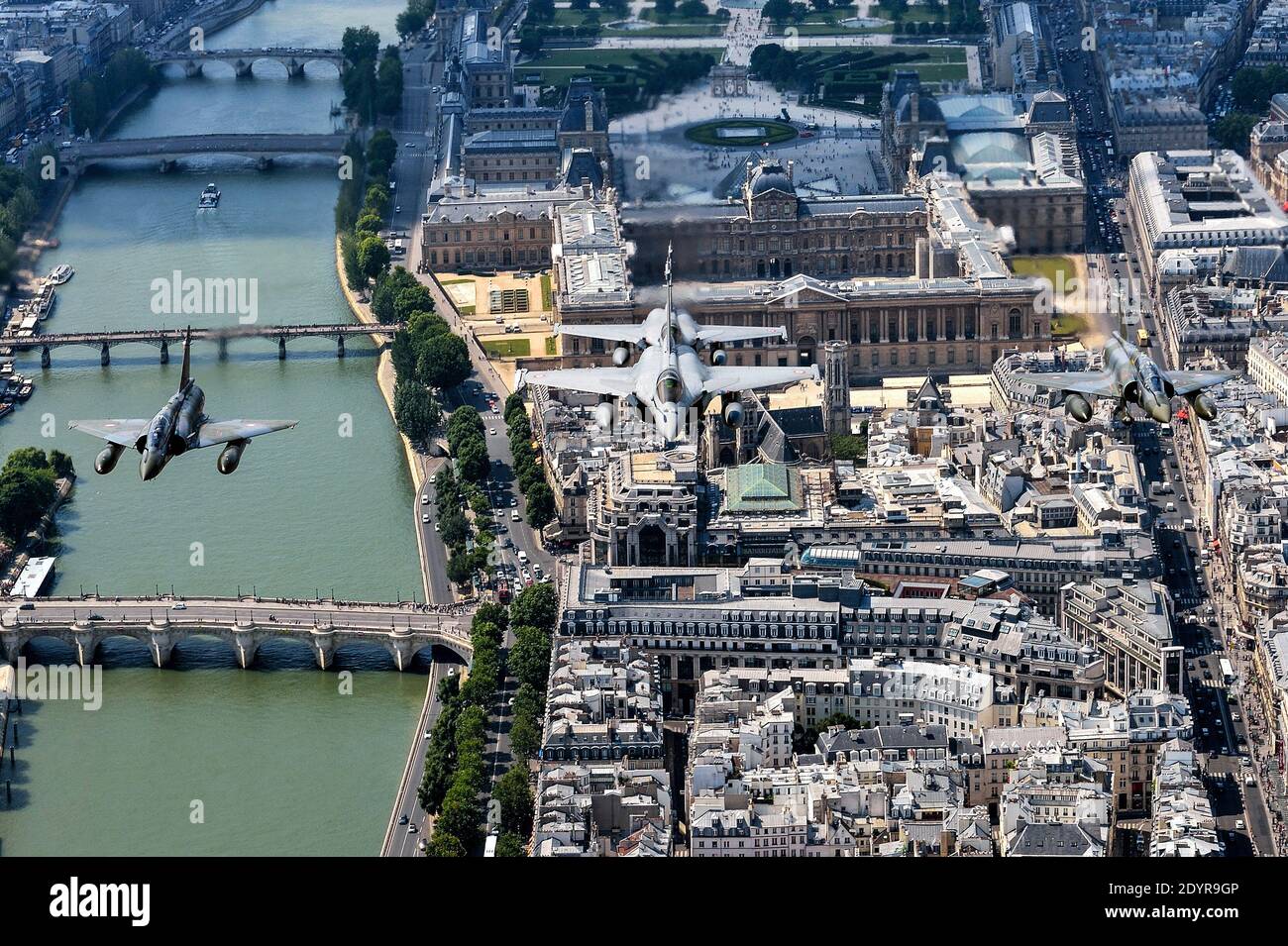 Picture taken on board a Boeing KC 135 refueling aircraft of French ...