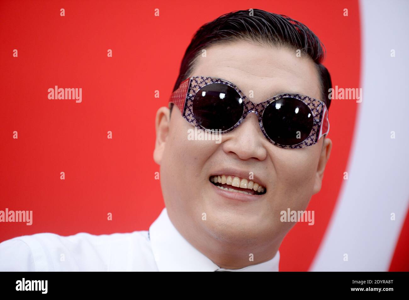 Psy attends the premiere of RED 2 held at Westwood Village Theatre in ...