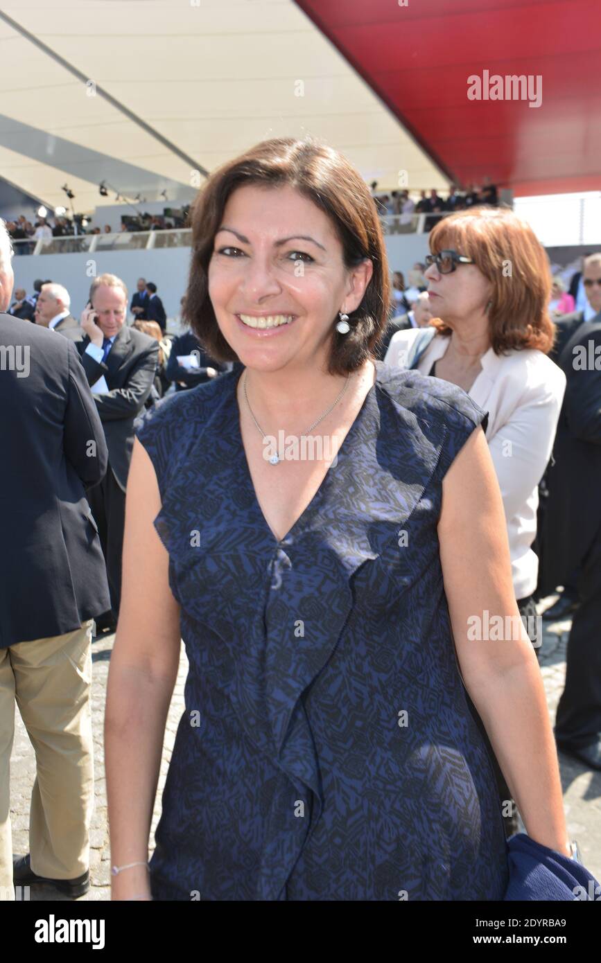 Anne Hidalgo attending the 2013 annual Bastille Day military parade on ...