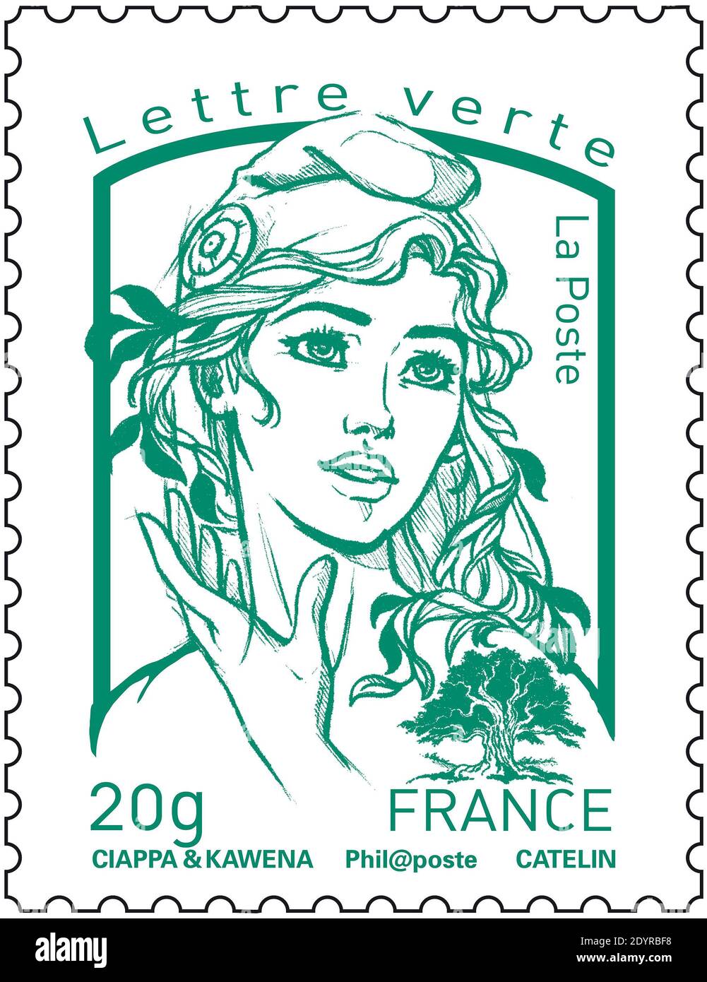 French Marianne The New French Usual Stamp Known As 'Marianne'