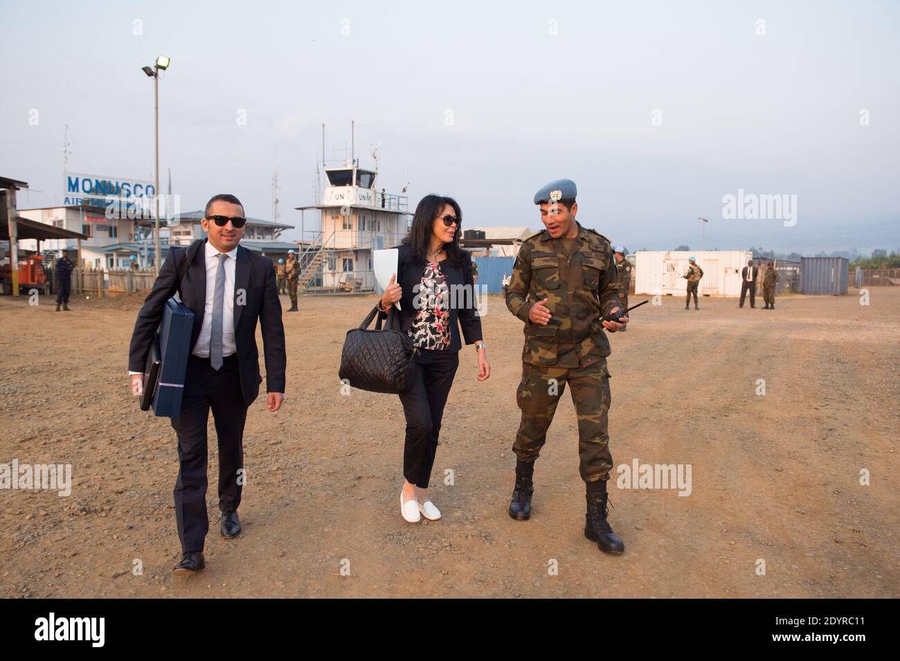 French Junior Minister for La Francophonie, Yamina Beguigui and special ...