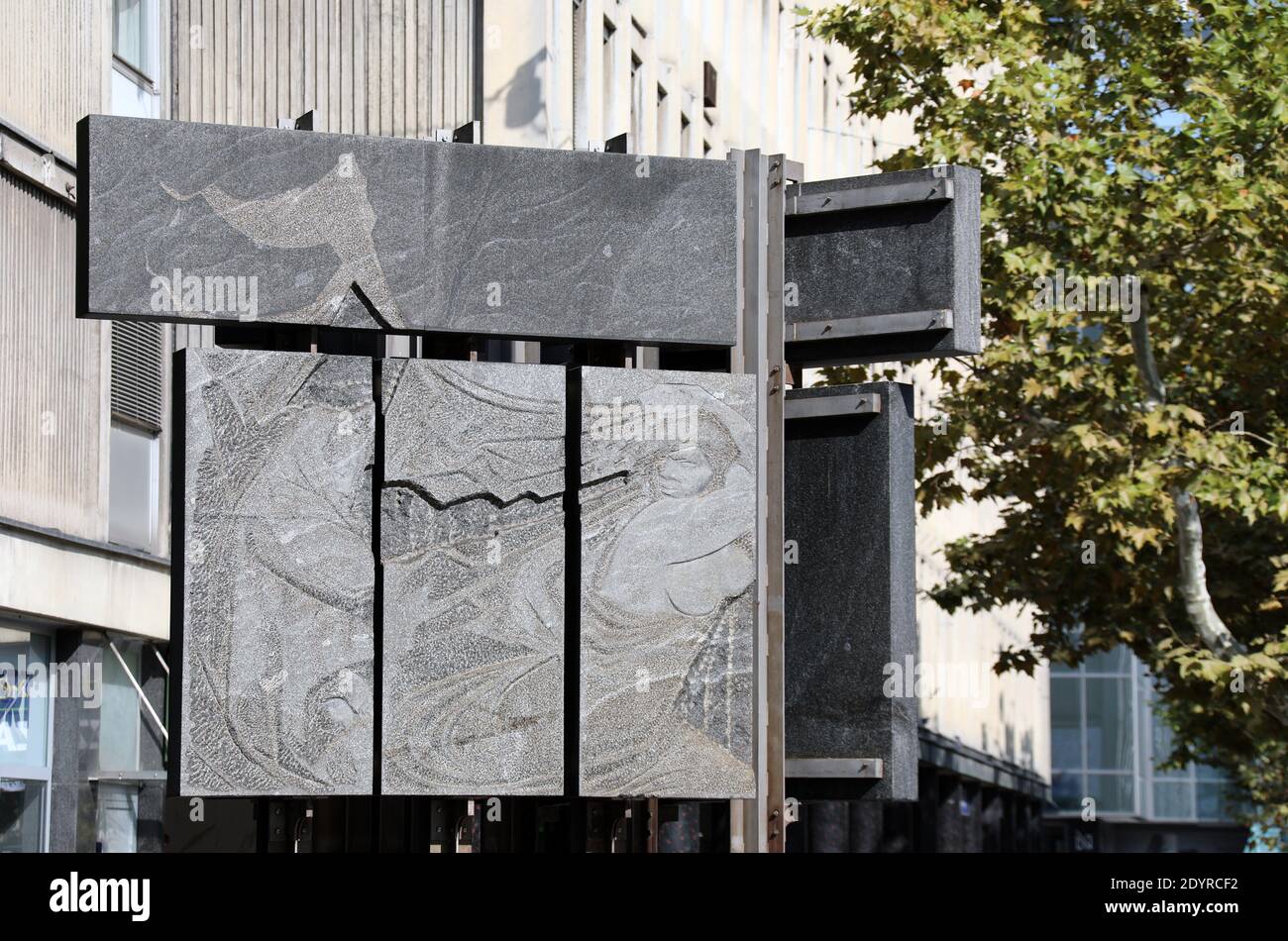 Franc Rozman monument in Ljubljana Stock Photo - Alamy