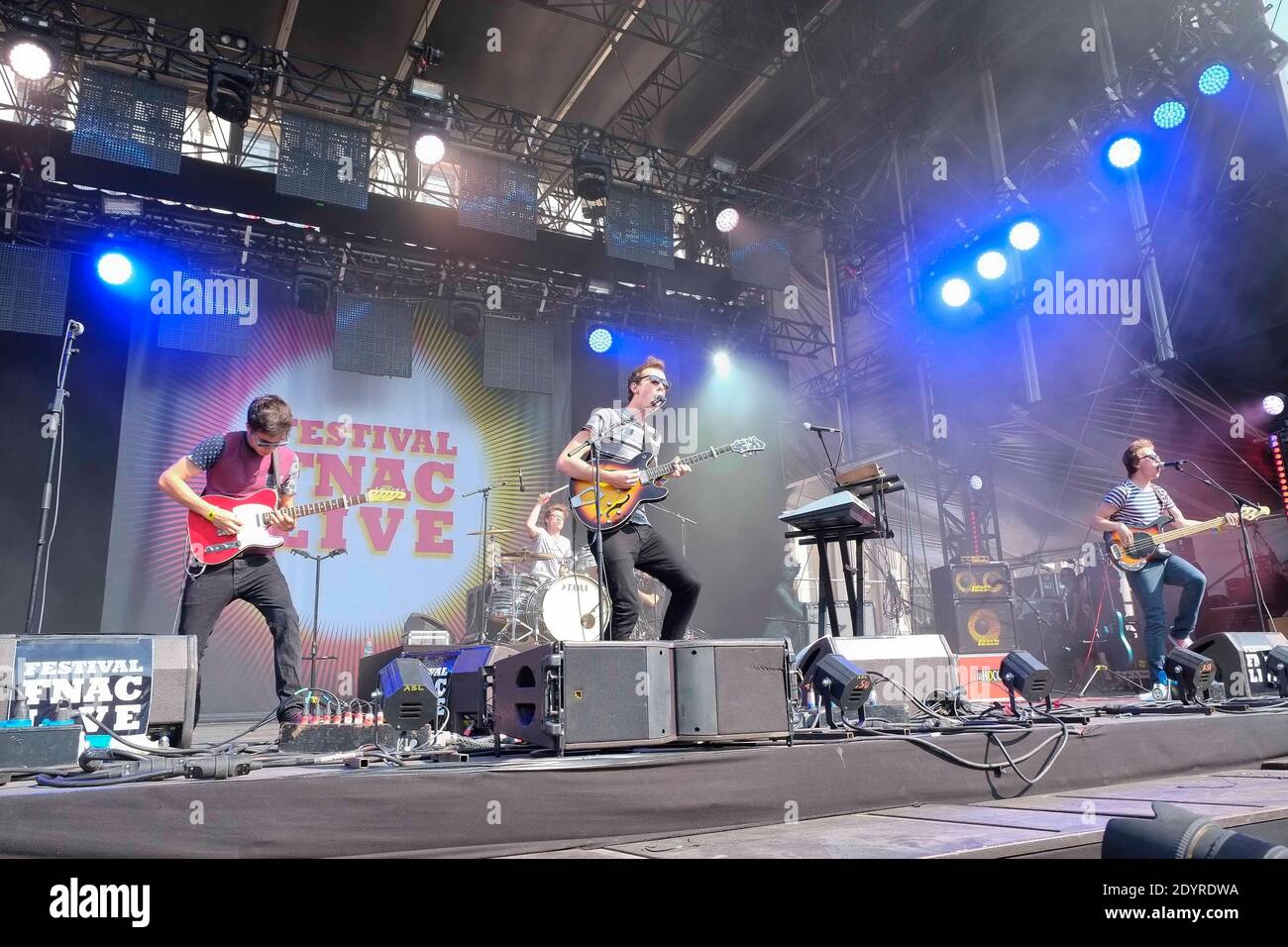 Colours In The Street performing on stage at FNAC Live Festival 2013 ...